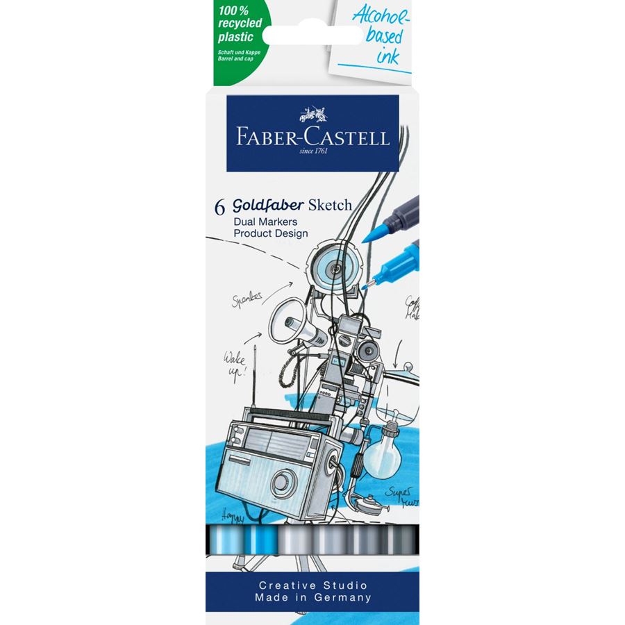 Goldfaber sketch double pointe - design - Aquarelle Plus